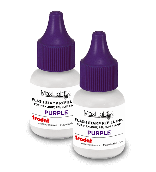 Re-Inking Fluid for Pre-Inked Stamps - Purple | NNA