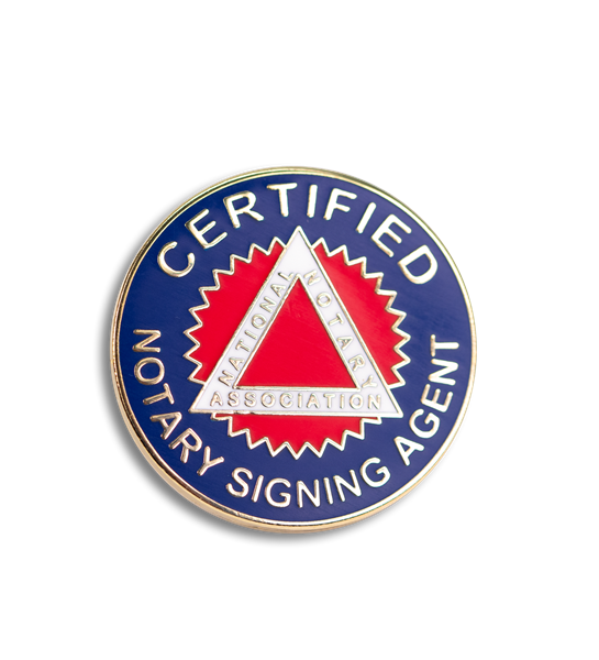 Certified Notary Signing Agent Lapel Pin | NNA Certified Notary Signing Agent Lapel Pin | NNA