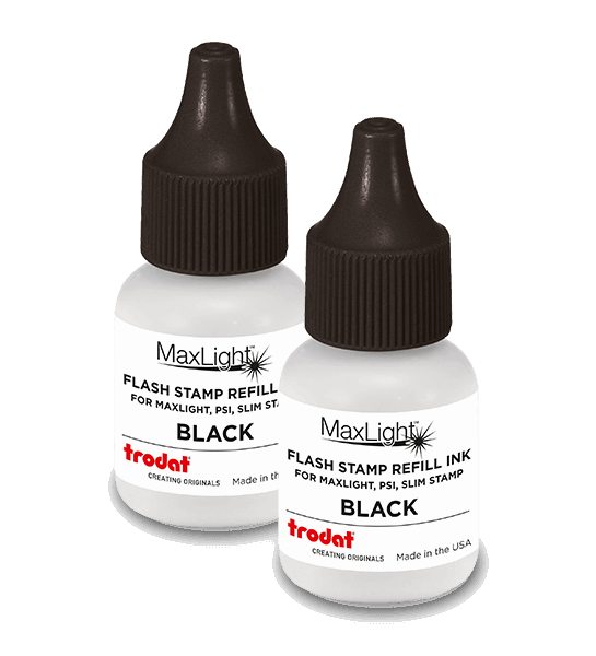 Re-Inking Fluid for Pre-Inked Stamps - Black | NNA