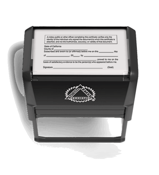 Jurat Stamp - California | NNA
